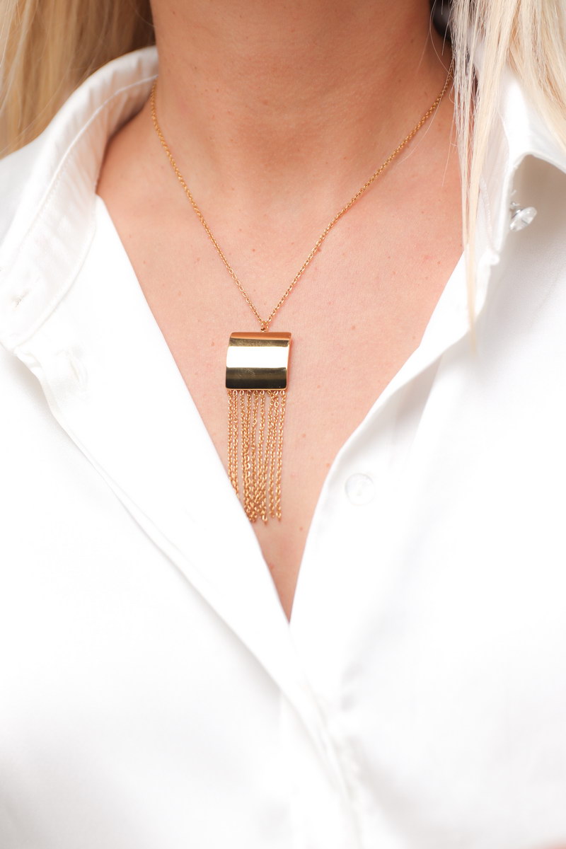 Tassel Stainless Steel Μακρύ Κολιέ - Vicirello